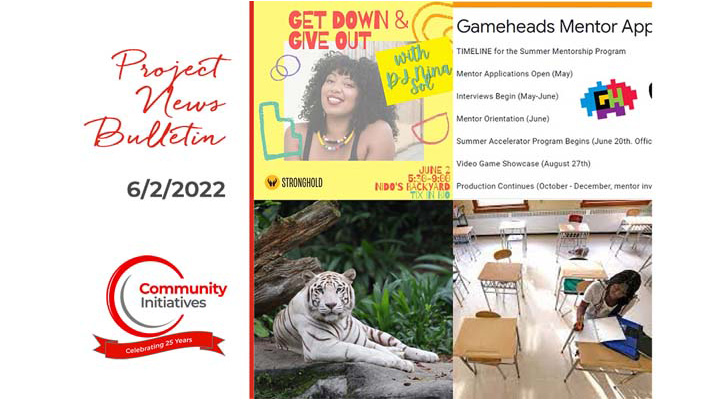Project News | June 2, 2022 - Community Initiatives