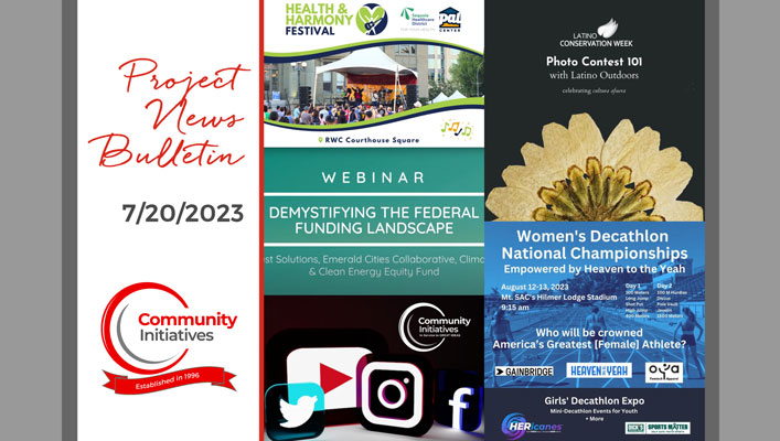 Project News | July 20, 2023 - Community Initiatives