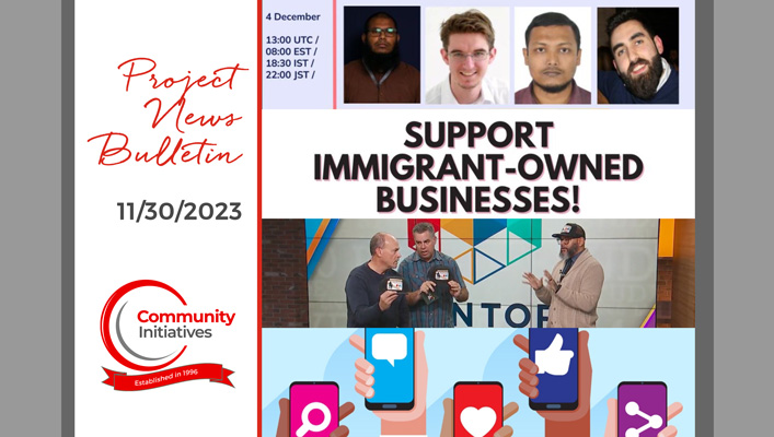 Project News | November 30, 2023 - Community Initiatives